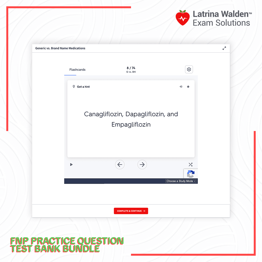 FNP Practice Question Test Bank Bundle – Latrina Walden Exam Solutions