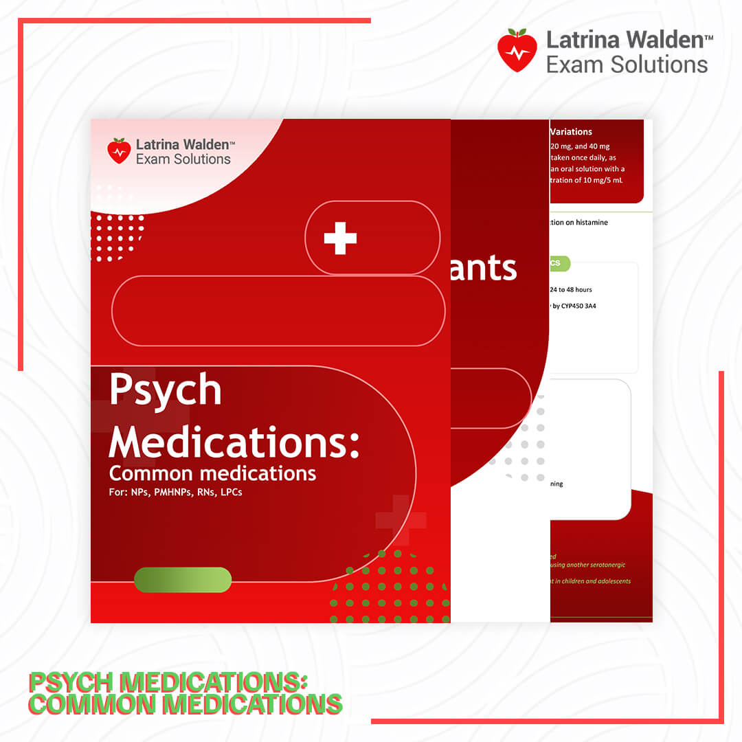 PMHNP Medication Book (Digital) – Latrina Walden Exam Solutions